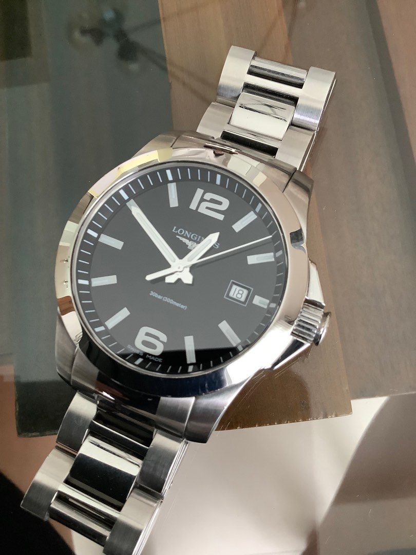 LONGINES CONQUEST SWISS QUARTZ WATCH, Luxury, Watches on Carousell