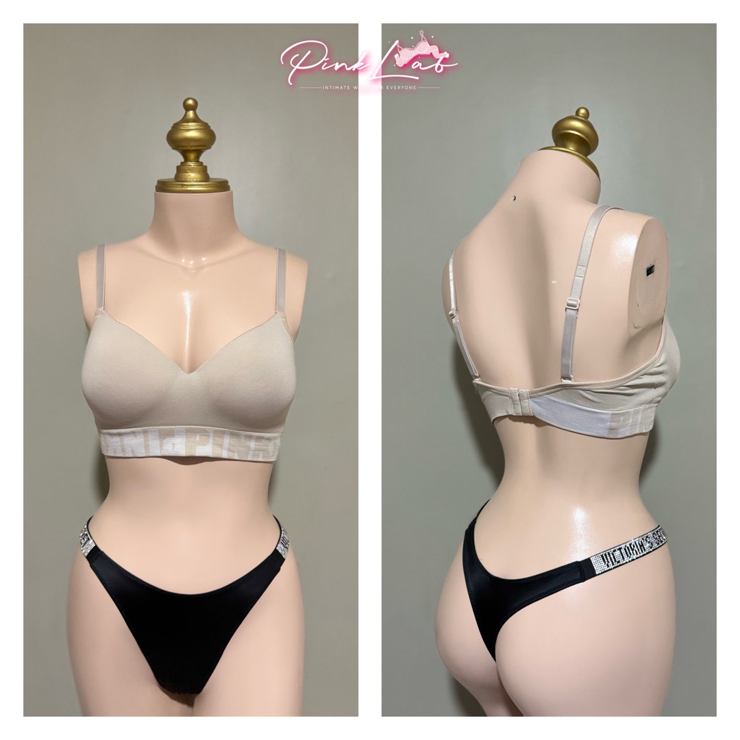 M : Victoria’s Secret Pink Bralette, Women's Fashion, Undergarments & Loungewear on Carousell