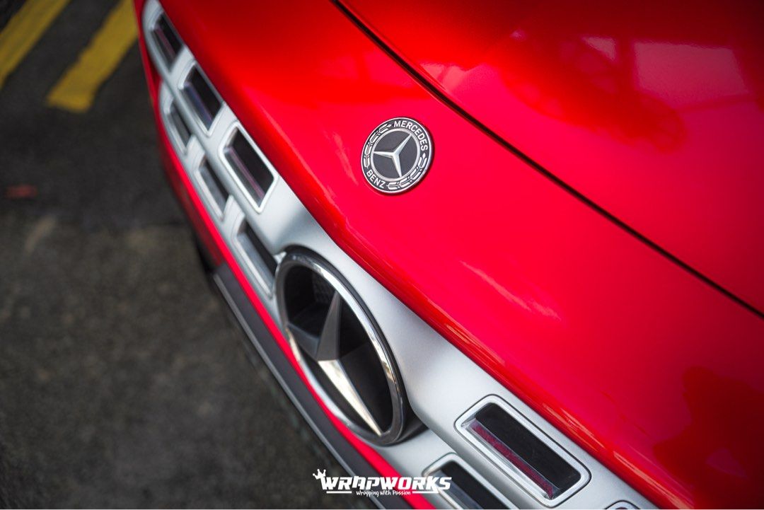 MERCEDES GLA - SOUL RED FULL VINYL WRAP, Car Accessories, Accessories ...