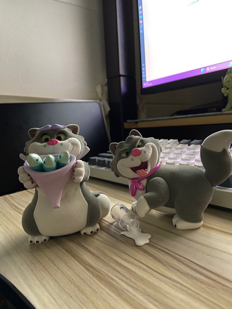 MINISO FLUFFY CAT SET (LUCIFER), Hobbies & Toys, Toys & Games on Carousell