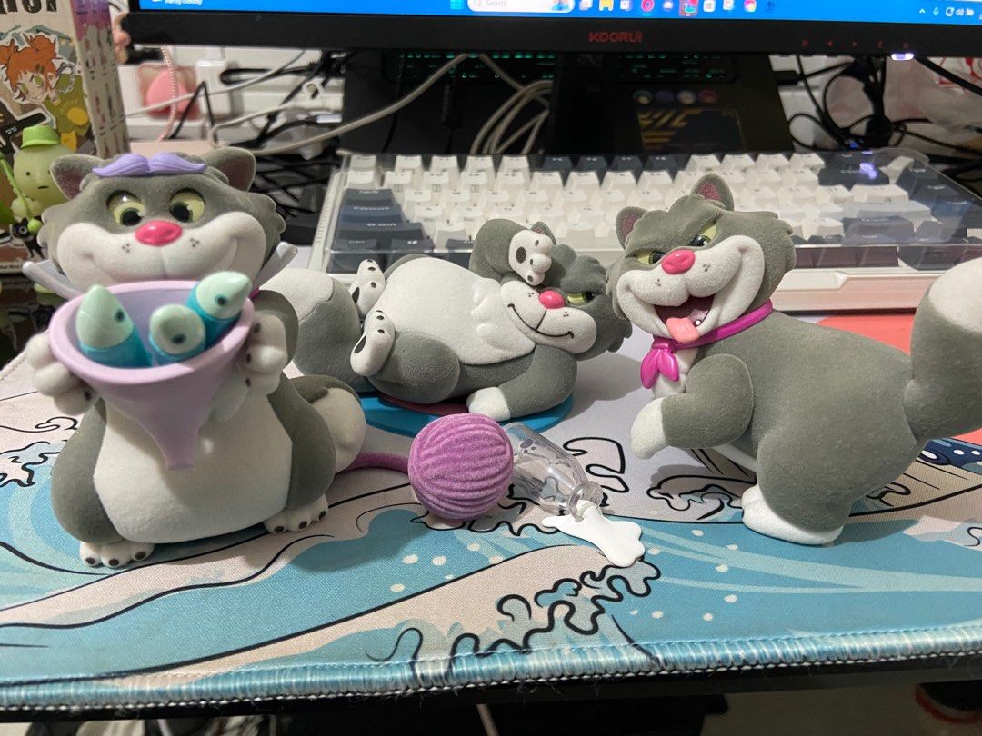 MINISO FLUFFY CAT SET (LUCIFER), Hobbies & Toys, Toys & Games on Carousell