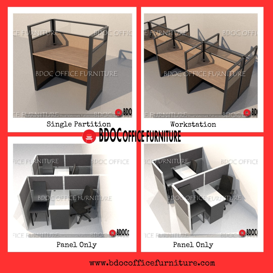 Modular Office Table Partition, Furniture & Home Living, Office ...