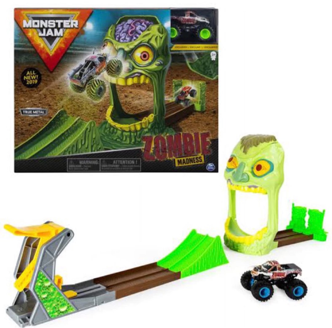 MONSTER JAM ZOMBIE MADNESS PLAYSET TRUE METAL ORIGINAL, Toys ...