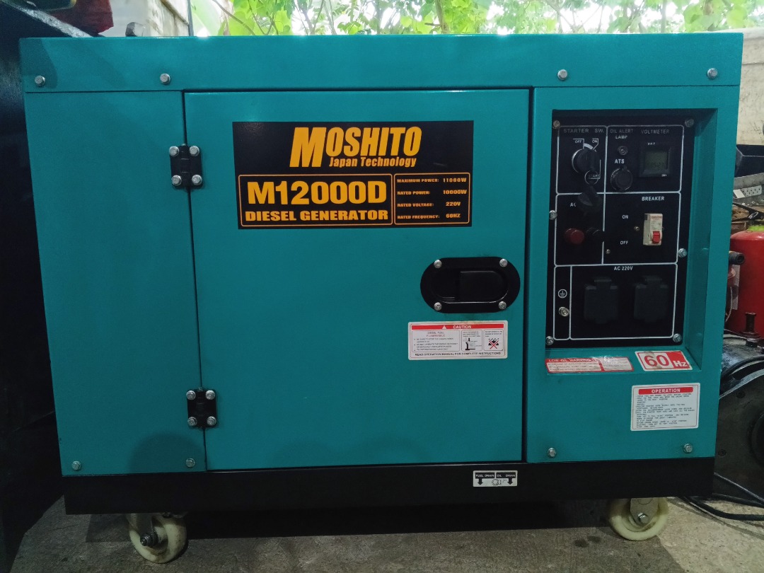 MOSHITO Japan 12Kva / 11000W Silent Diesel Generator Set - Used with ...