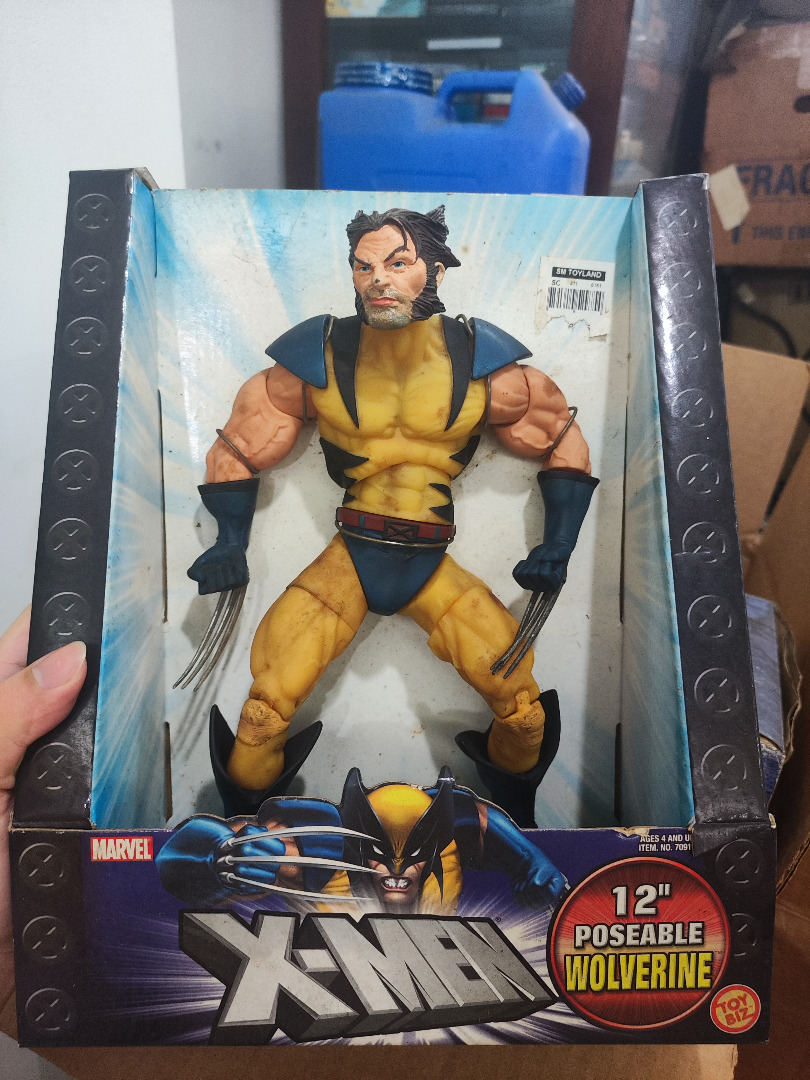 NEW TOYBIZ X-MEN 12" POSEABLE WOLVERINE UNMASKED VARIANT ACTION FIGURE ...