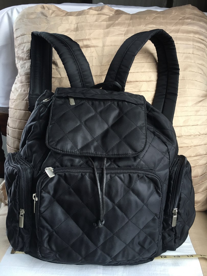 Nylon quilted backpack, Women's Fashion, Bags & Wallets, Backpacks on ...