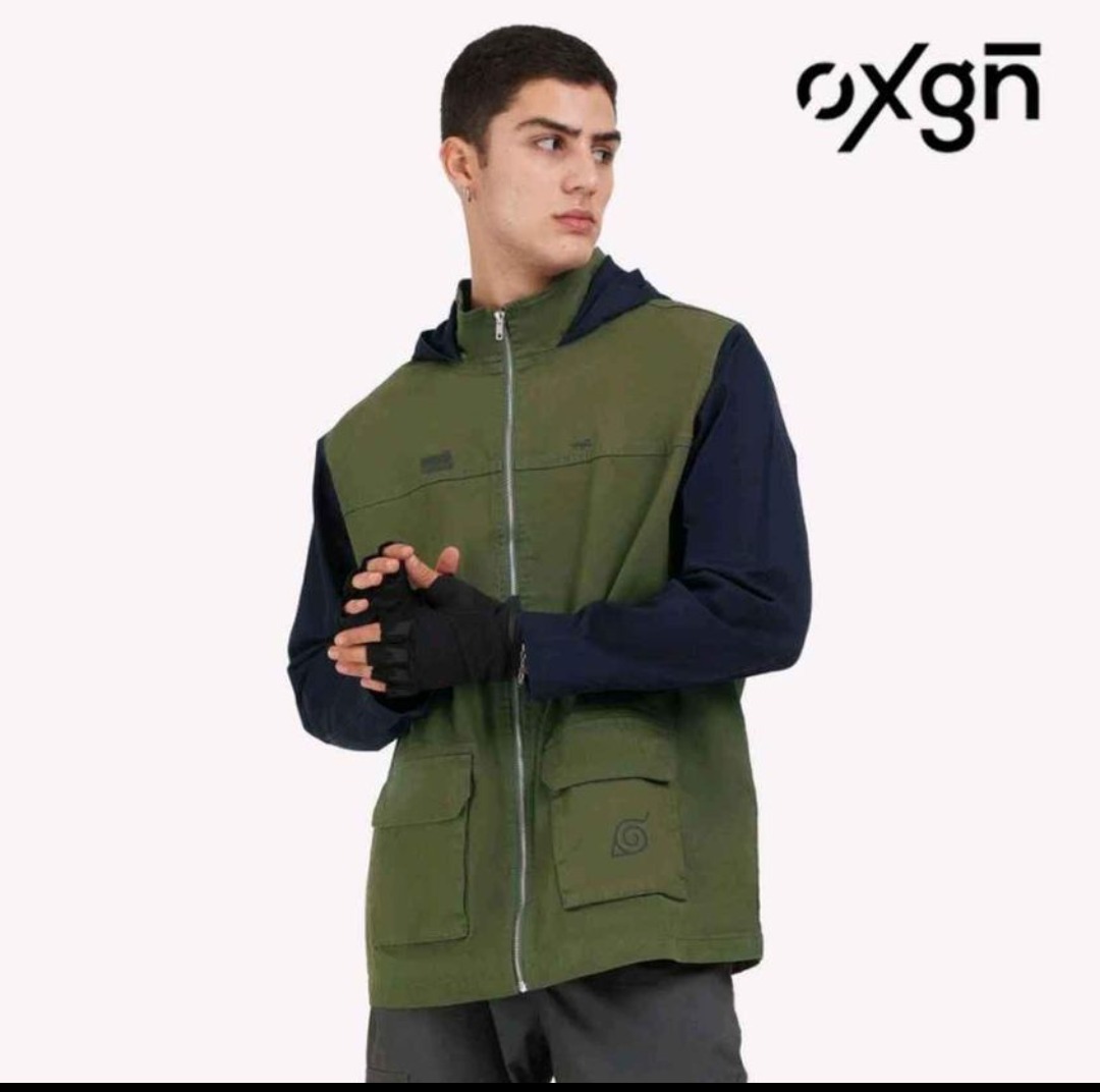 Oxgn x Naruto Shippuden Jacket, Men's Fashion, Coats, Jackets and ...