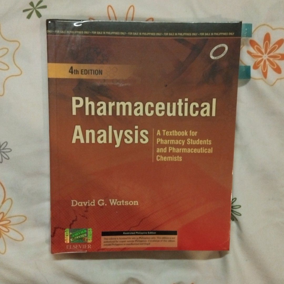 Pharmaceutical Analysis 4th Edition David G. Watson, Hobbies & Toys ...
