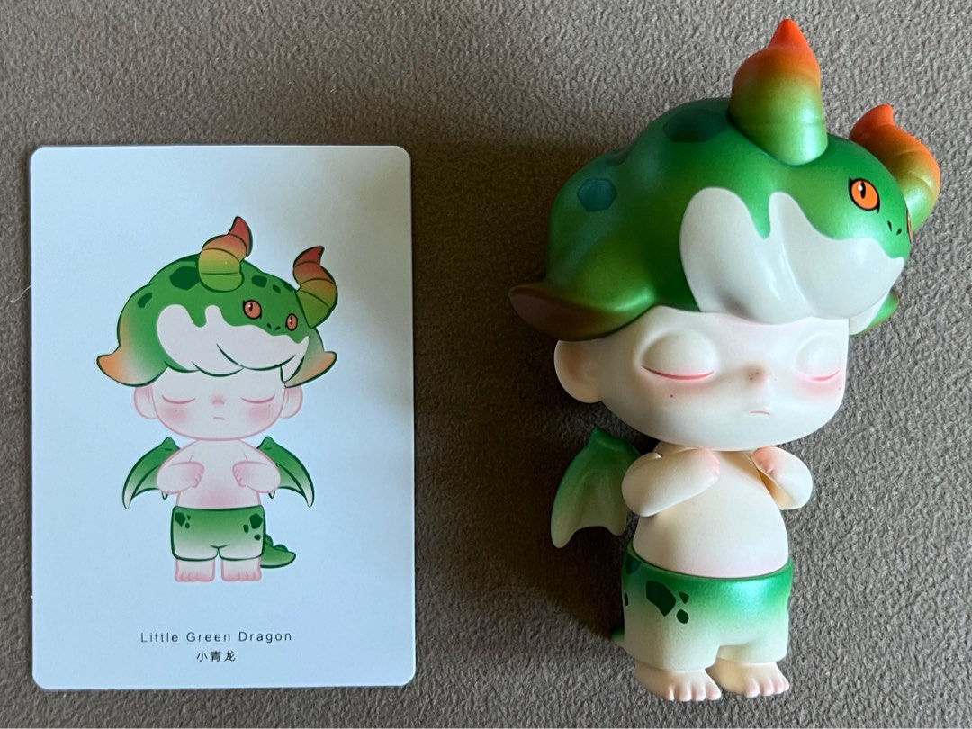 Pop Mart | Dimoo | Retro Series: Little Green Dragon, Hobbies & Toys ...