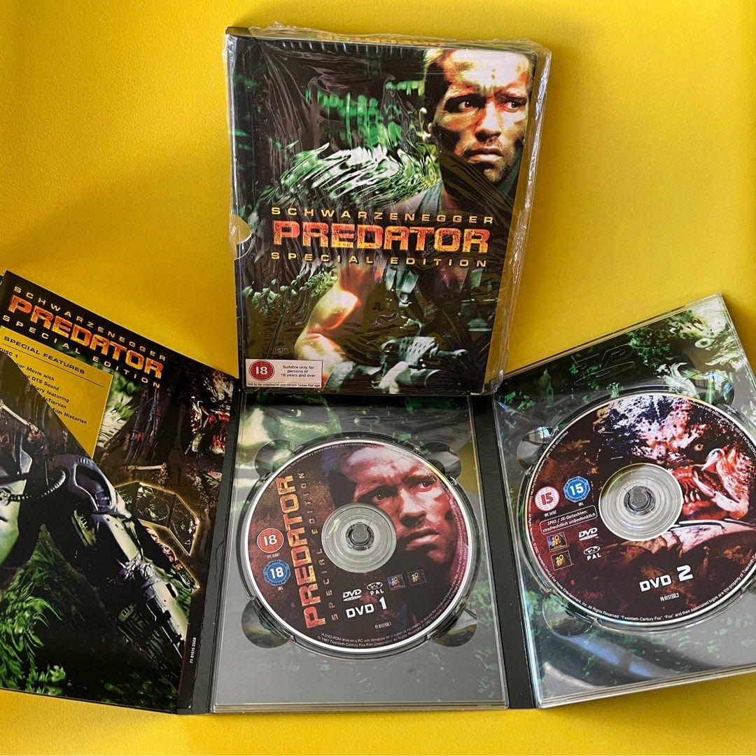 Predator 1987 Special Edition 2002 2 DVD Arnold Schwarzenegger, Hobbies ...