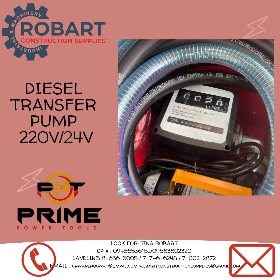 Prime Diesel Transfer Pump 220/24V, Commercial & Industrial ...