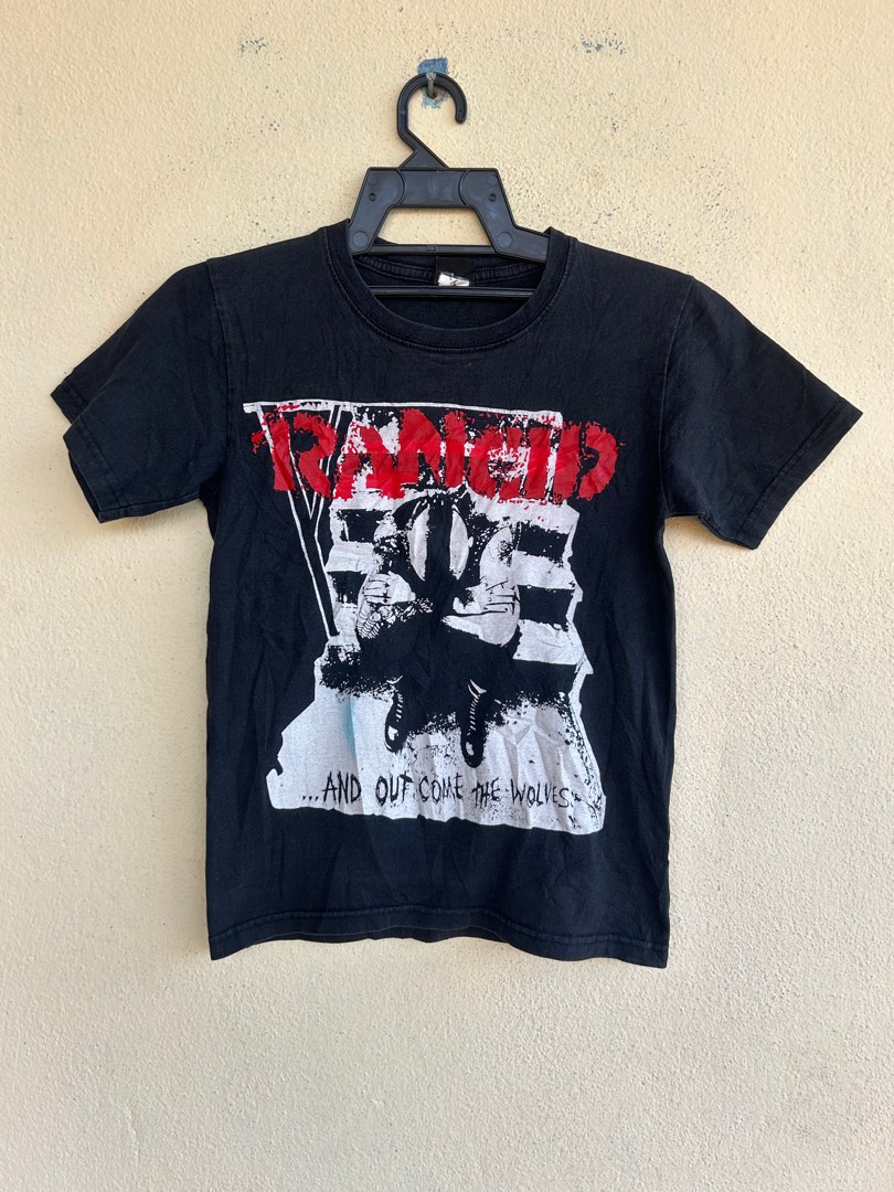 Rancid And Out Come The Wolves Punk Band Tshirt, Men's Fashion, Tops ...