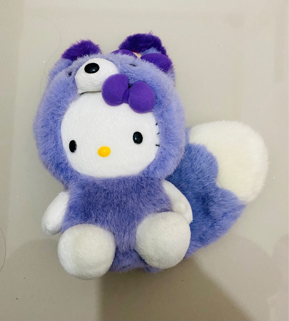 Rare! Hello kitty Lavender Fox long tail, Toys & Collectibles, Mainan ...