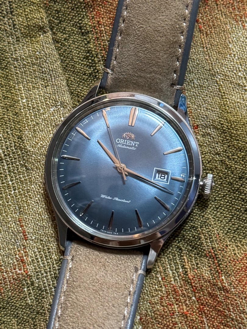 Rare light blue dial Orient Bambino V4, Men's Fashion, Watches ...