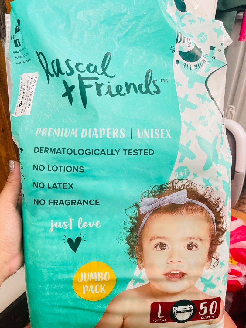 Rascal + Friends Premium Diapers | Unisex 25 diapers, Babies & Kids ...