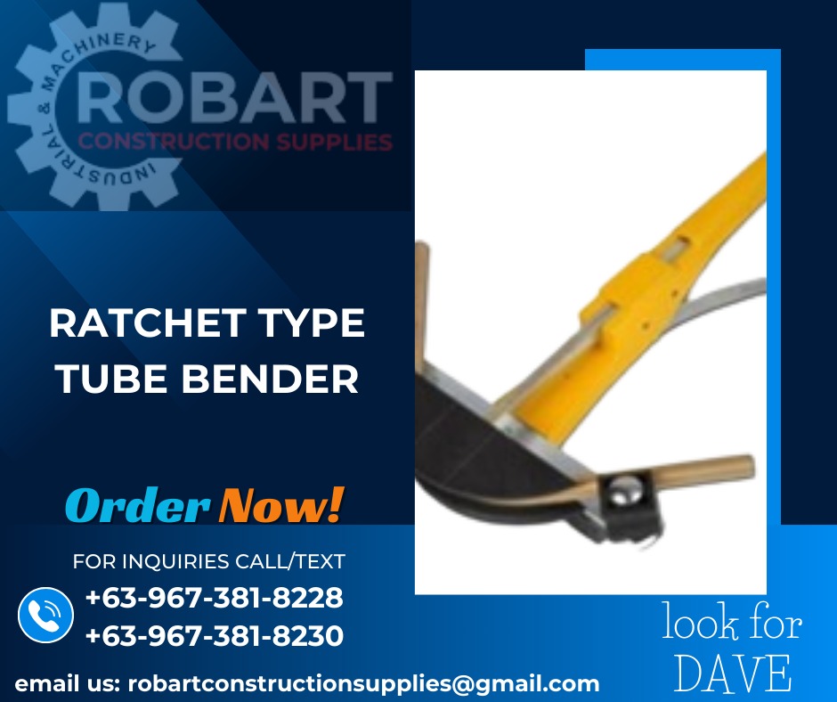 RATCHET TYPE TUBE BENDER, Commercial & Industrial, Construction Tools ...