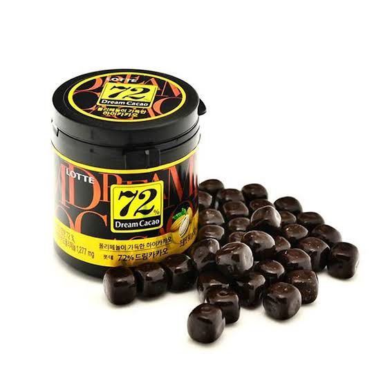 Pre-order Coklat Korea Lotte Dreamy Cacao 56 72 82 Dark Chocolate Snack import Korean Drama ...