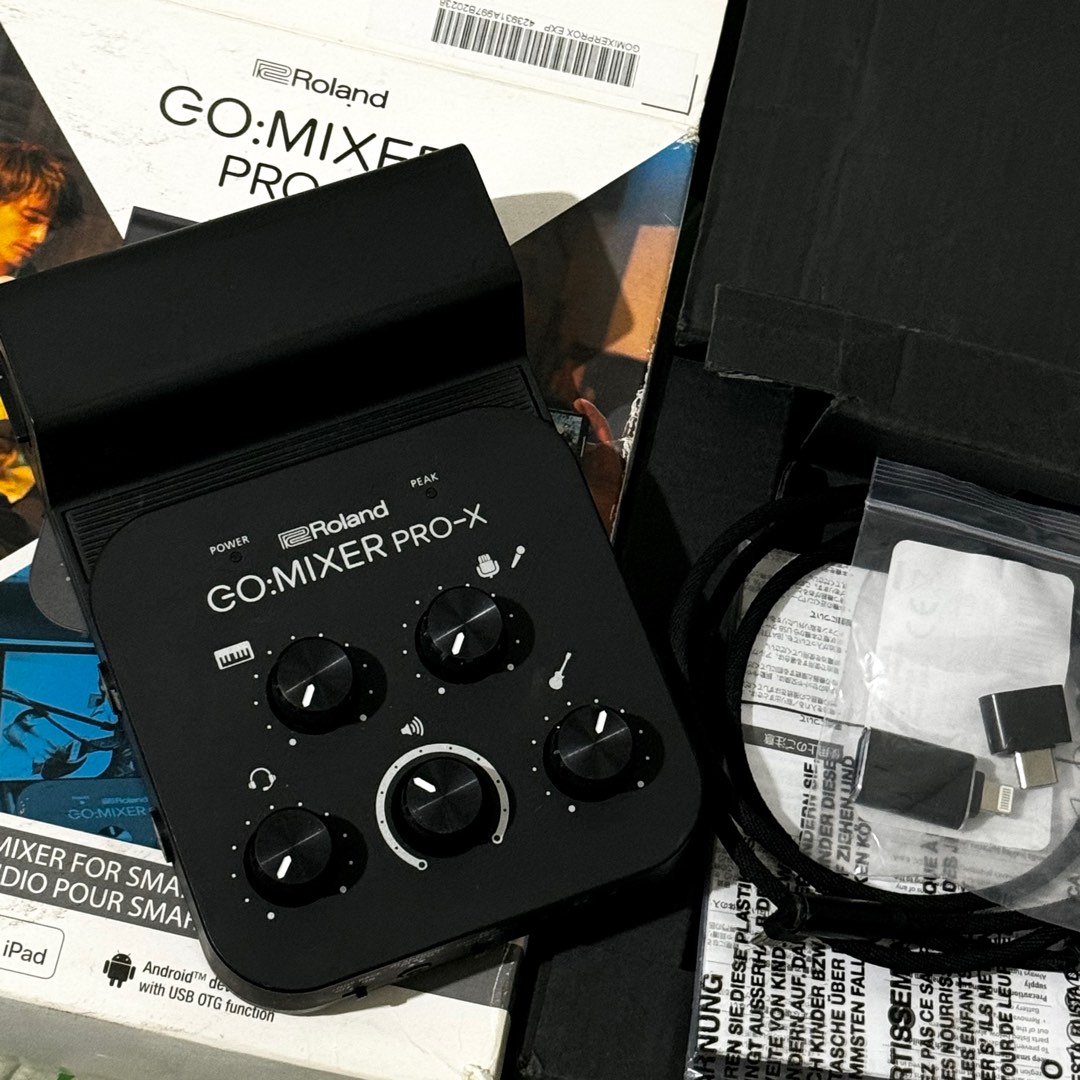 Roland Go Mixer Pro-X (Latest Model) Portable Audio Interface Recorder ...