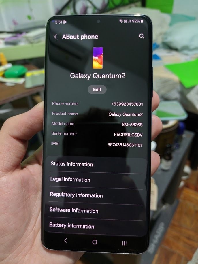 Samsung Galaxy Quantum 2 5G 128GB 6GB Ram White SD855+, Mobile Phones ...
