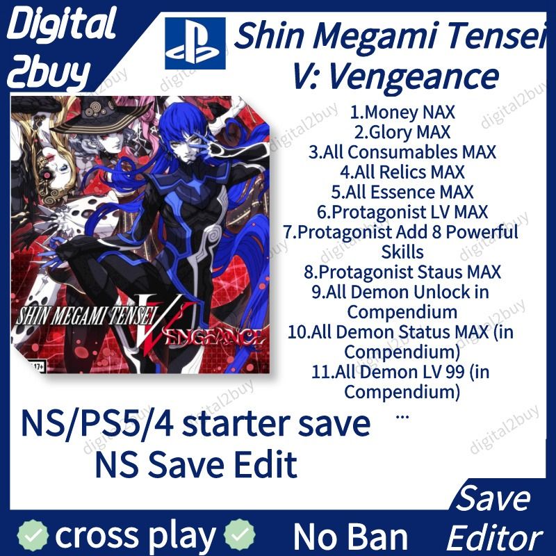 Shin Megami Tensei V Vengeance Save Editor SMTVV Save Modding Shin Megami Tensei V Vengeance ...