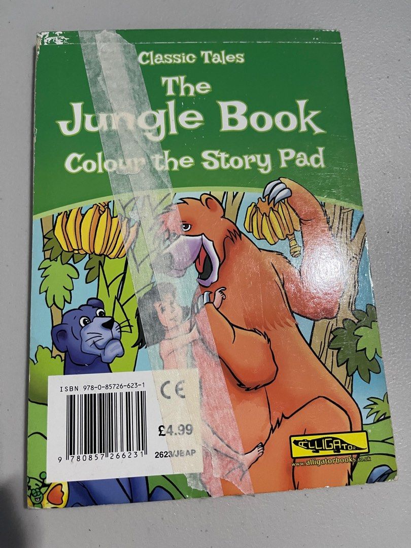 The Jungle Book - Color & Story Book, Hobbies & Toys, Books & Magazines ...