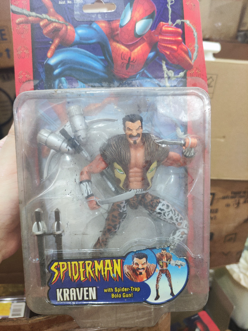 TOYBIZ SPIDER-MAN KRAVEN WITH SPIDER-TRAP BOLO GUN, Hobbies & Toys ...