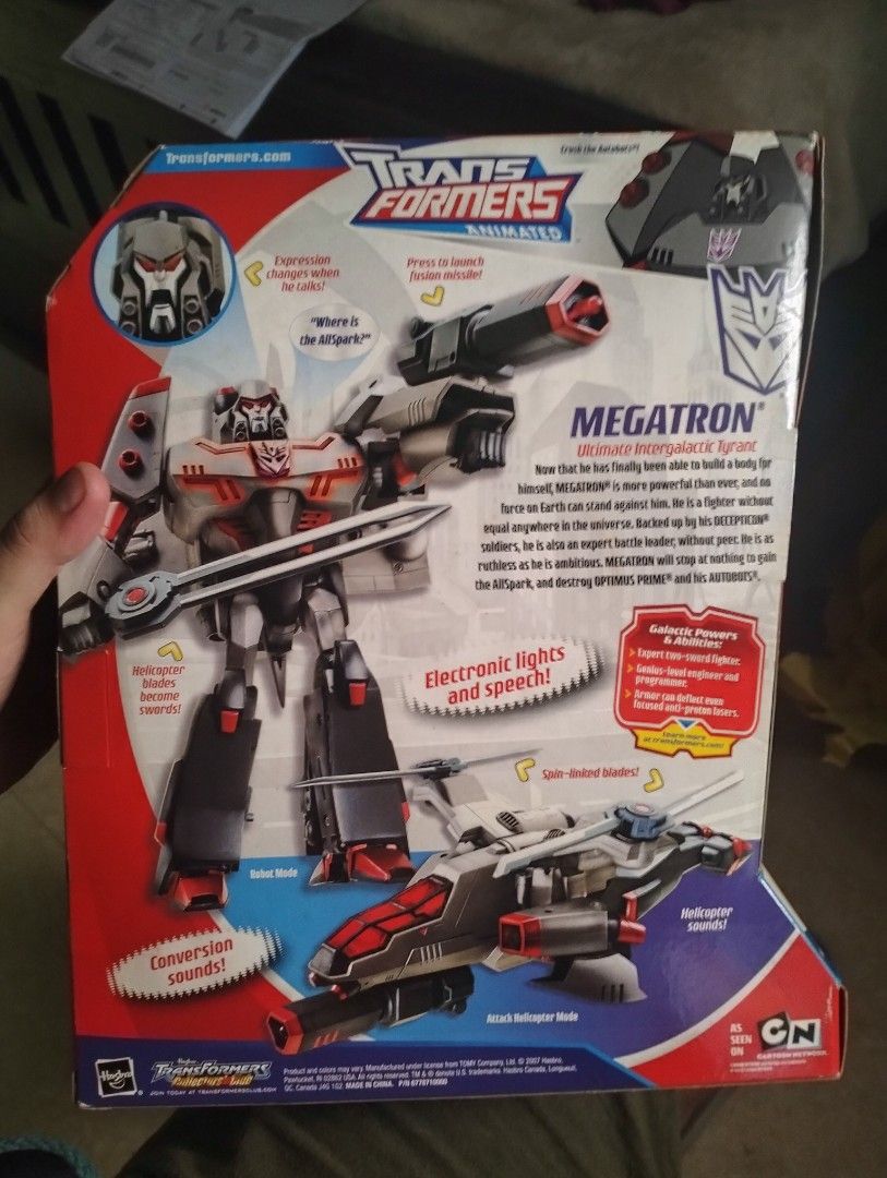 TRANSFORMERS ANIMATED MEGATRON, Hobbies & Toys, Toys & Games on Carousell
