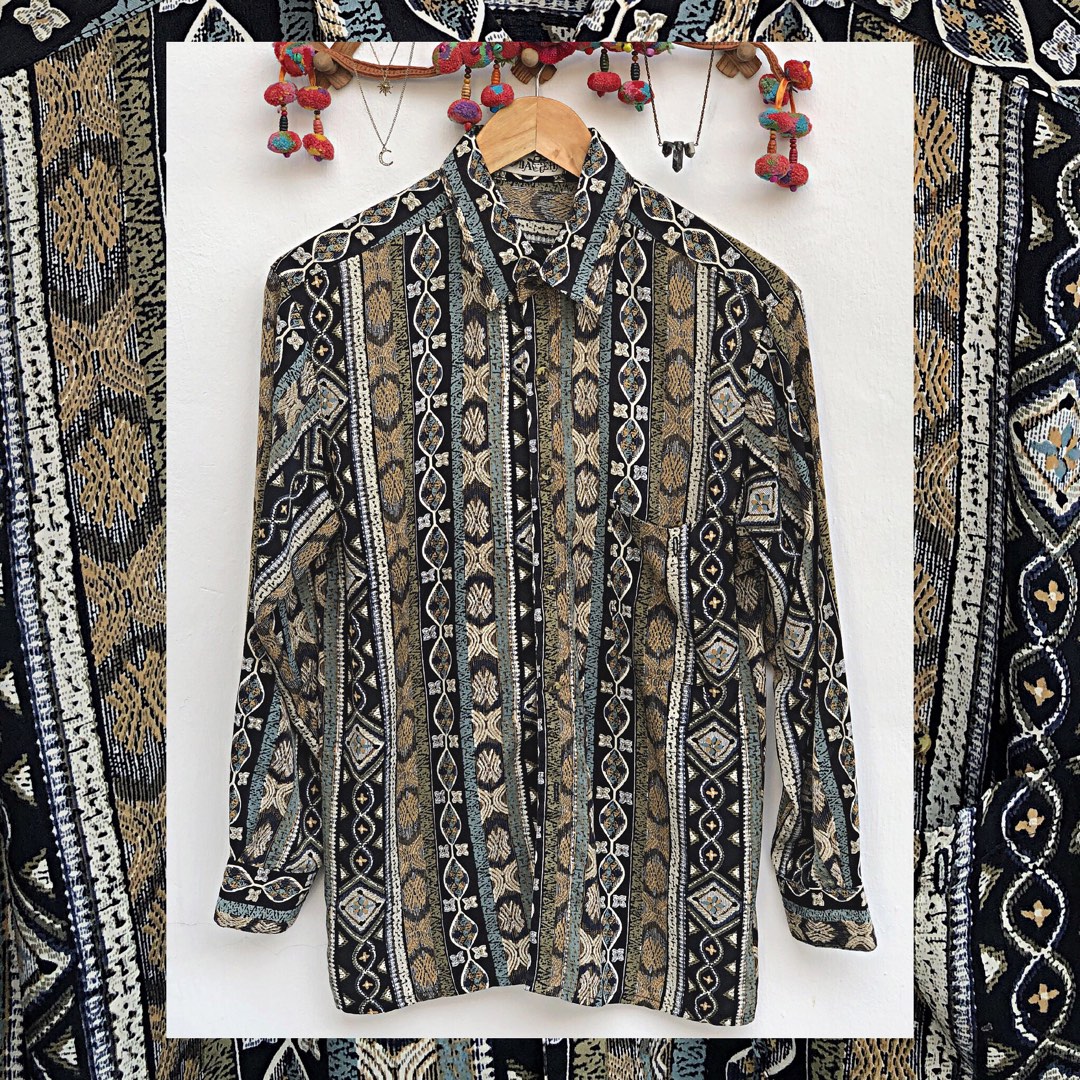 Vintage Parisian Aztec Pattern Floral Bohemian Boho Ethnic Tribal ...