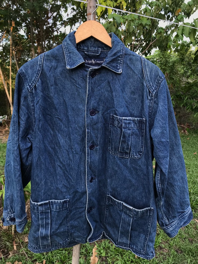 VINTAGE RALPH LAUREN DENIM JACKET, Men's Fashion, Coats, Jackets and Outerwear on Carousell