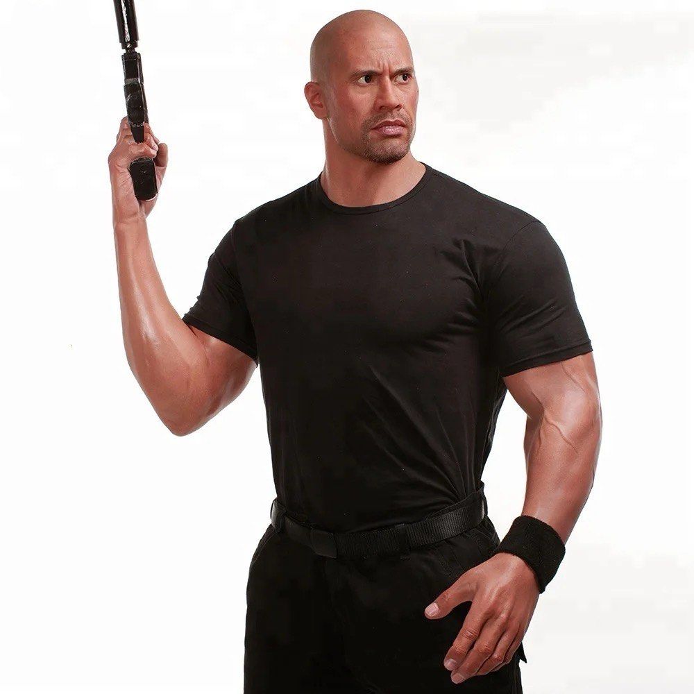 195cm Dwayne Johnson 德韦恩·约翰逊 Life Size Statue Wax Figure American Actor ...