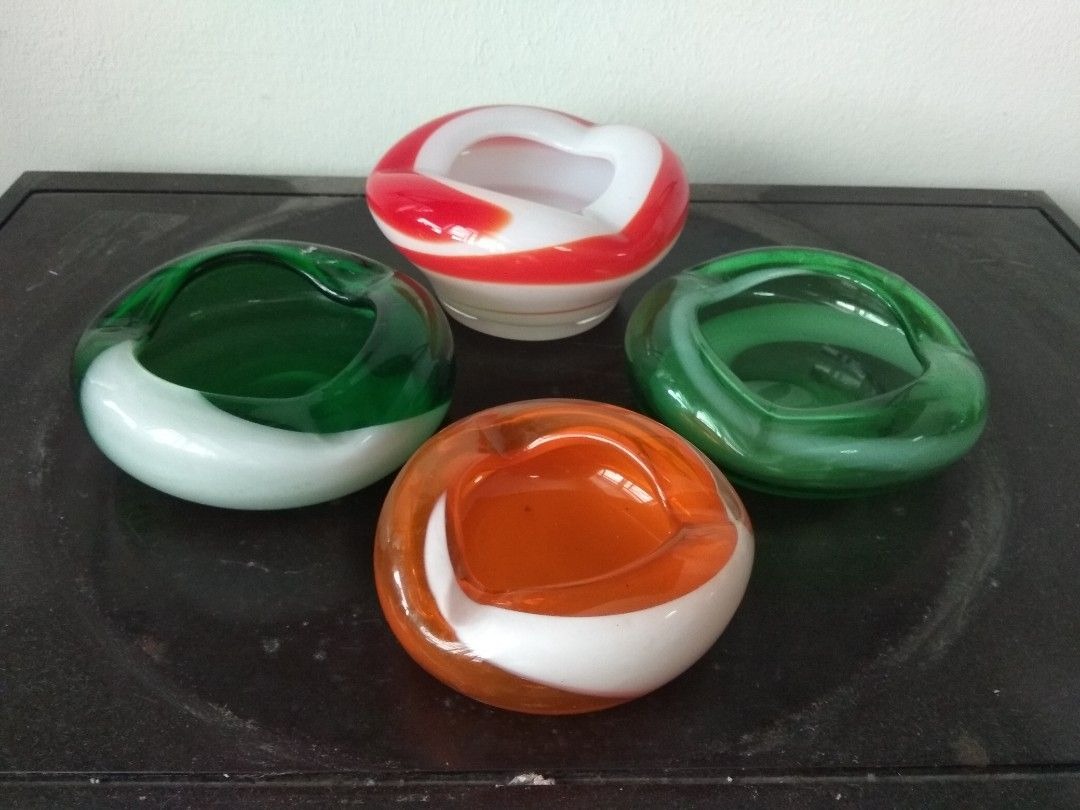 1960s Retro Glass Ashtrays $30 each, Hobbies & Toys, Memorabilia ...