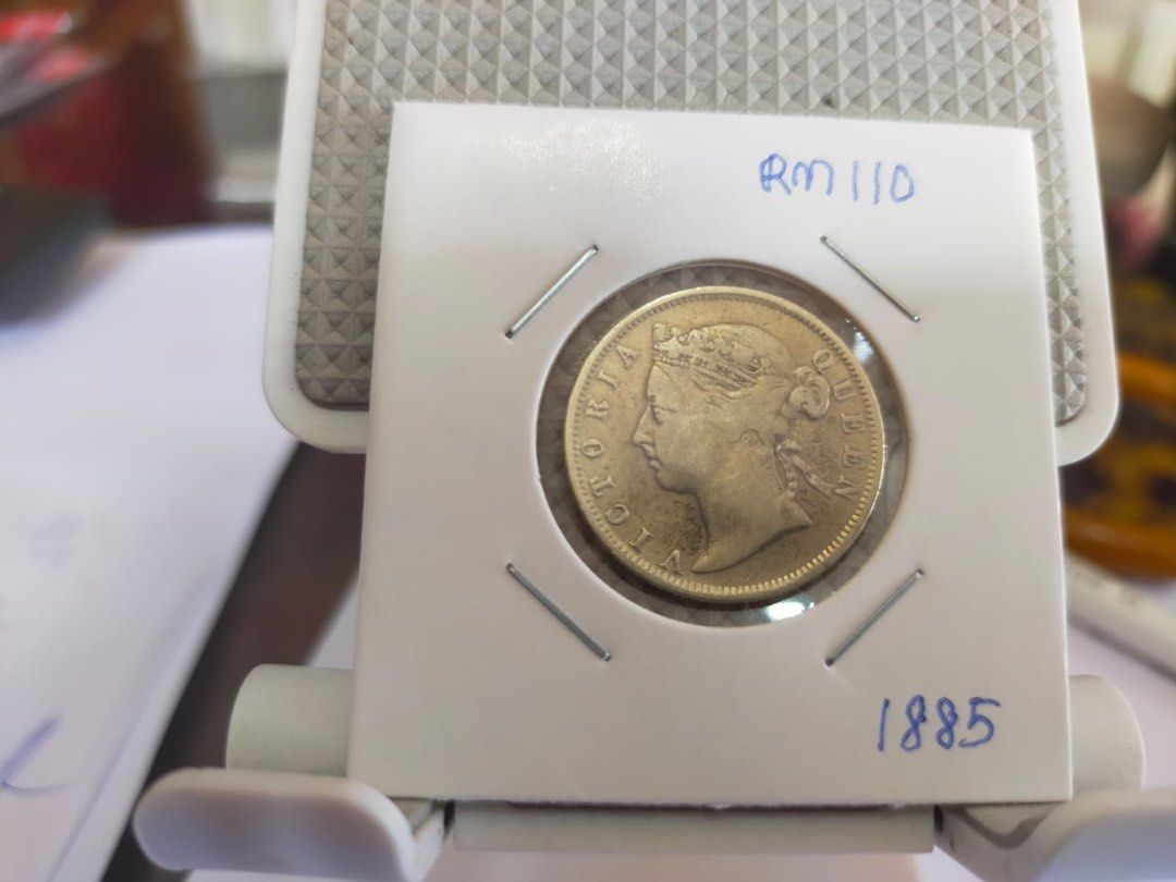 20cent 1885 Victoria strait settlement, Hobbies & Toys, Collectibles ...