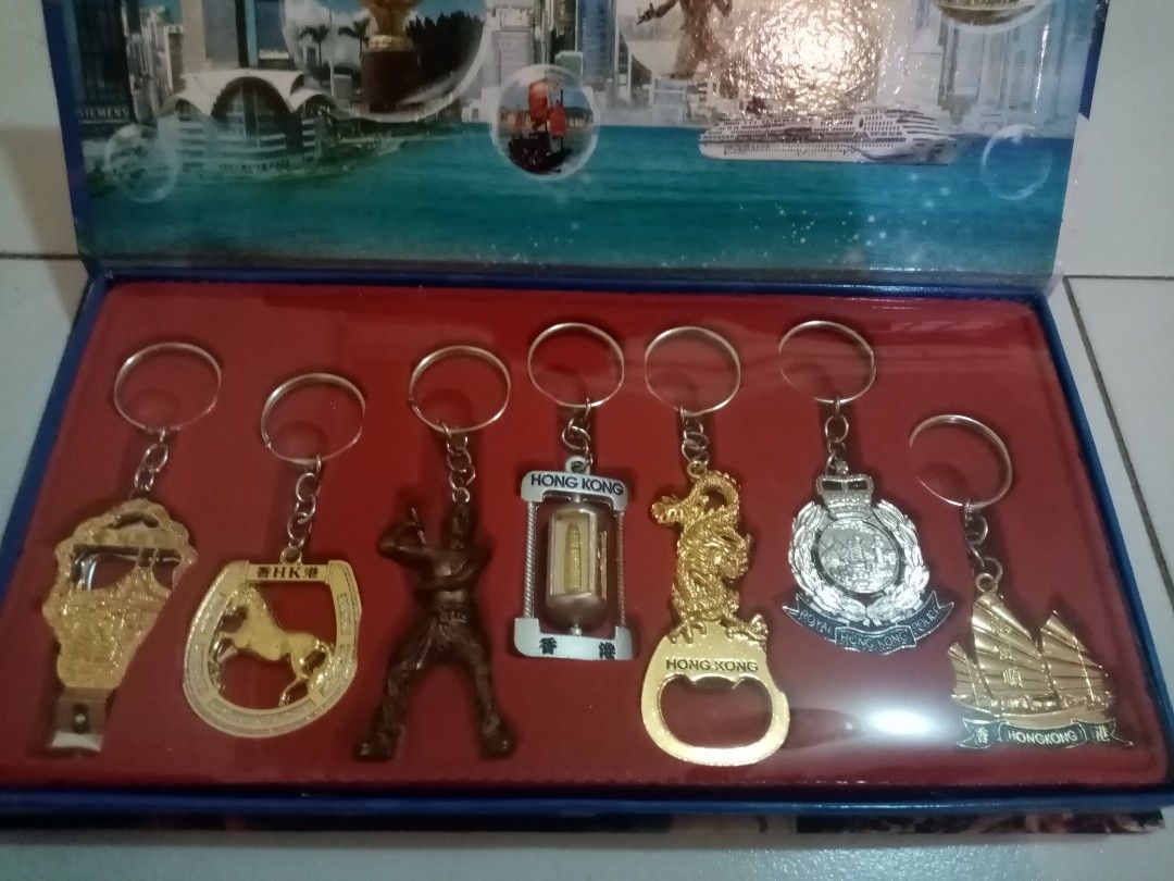 7 pc Hongkong Souvenir Key Chains @ BLK 117 Ho Ching Road / Taman ...