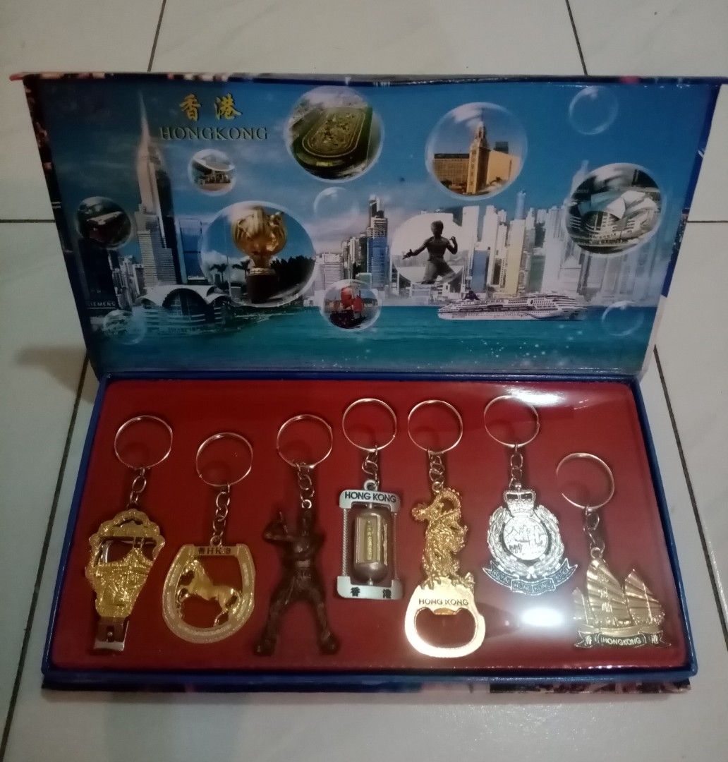 7 pc Hongkong Souvenir Key Chains @ BLK 117 Ho Ching Road / Taman ...