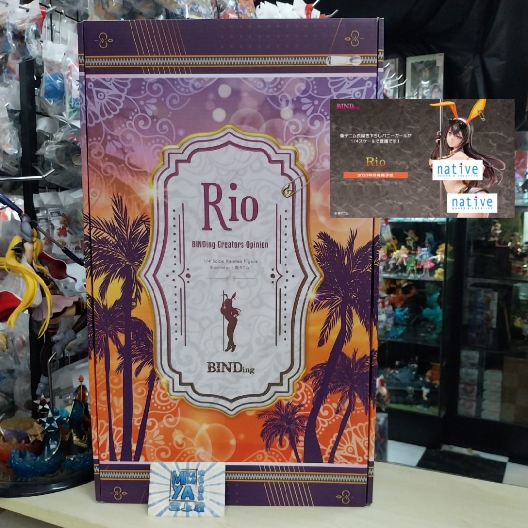 三上屋 日版現貨 BINDing 1/4 里緒 : 魚デニム氏原作插畫兔女郎角色 / Native 1-4 Rio : Bunny Girl ...