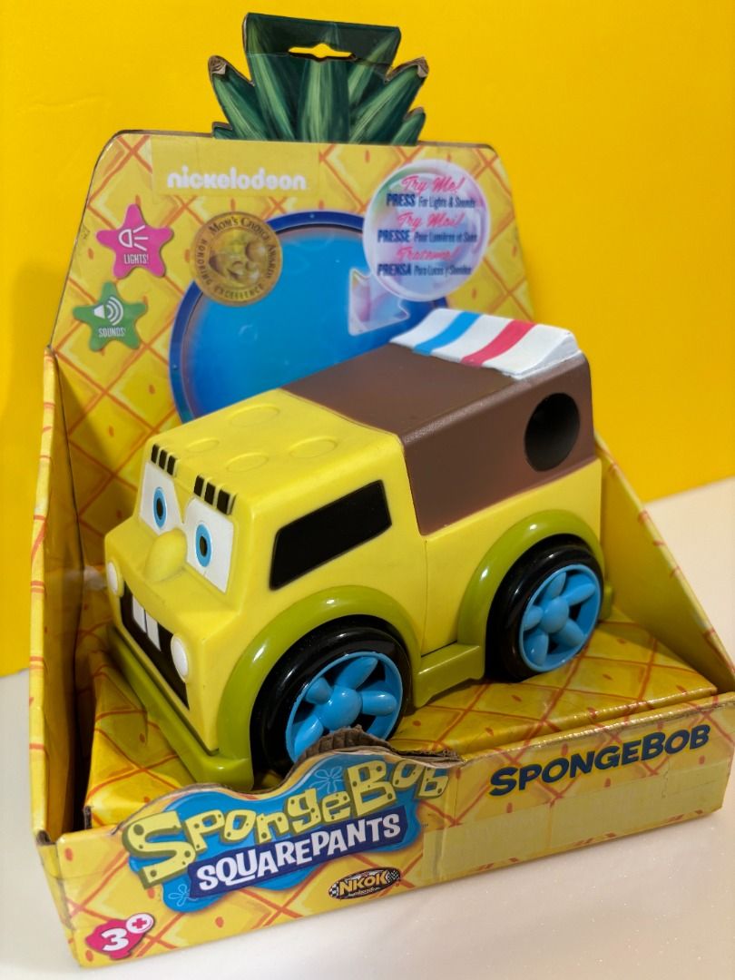 ＃女王節優惠！！海綿寶寶 按壓車頂聲光遊戲車 SpongeBob Squarepants Spongebob soft vinyl ...