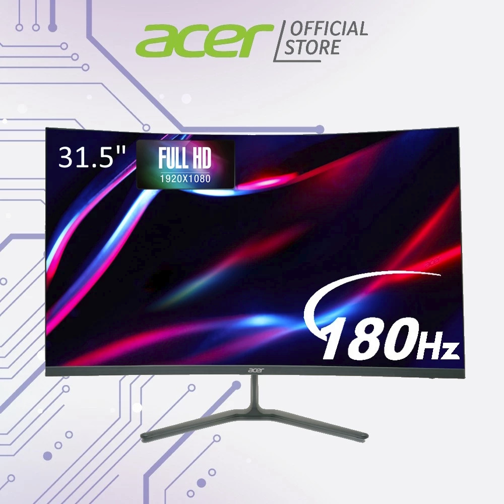 Acer ED320QR S3 31.5 Inch FHD Curved Gaming Monitor With 180Hz Refresh ...