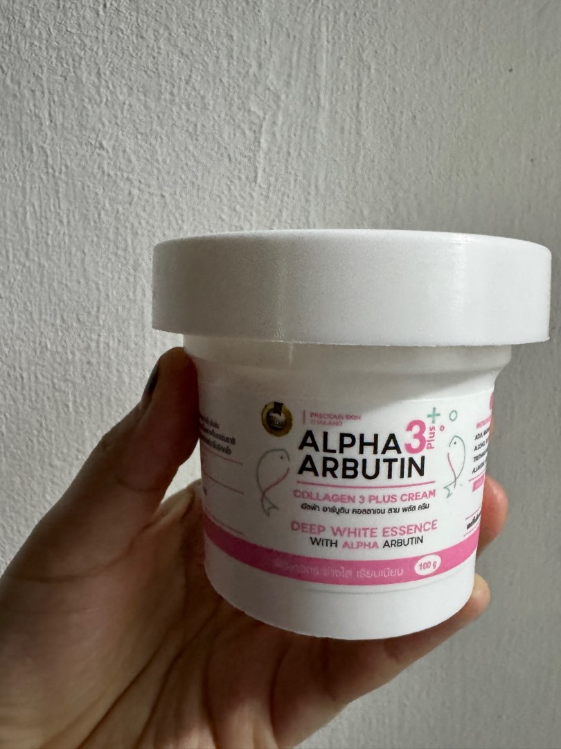 ALPHA 3plus ARBUTIN collagen cream, Beauty & Personal Care, Bath & Body ...