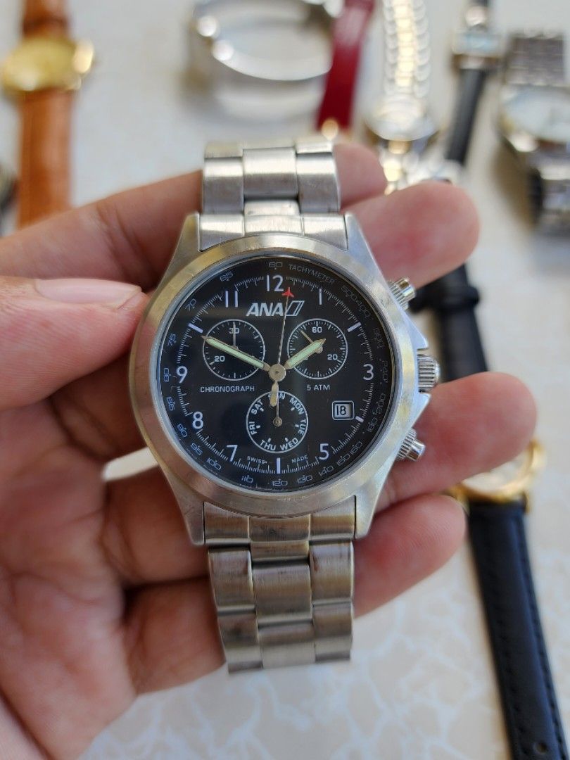 Ana Chronograph Swiss Made Men Watch, Men's Fashion, Watches ...