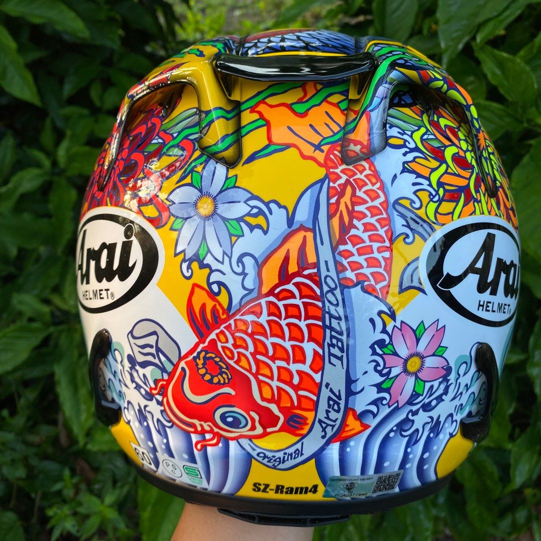 arai oriental yellow, Motorbikes on Carousell