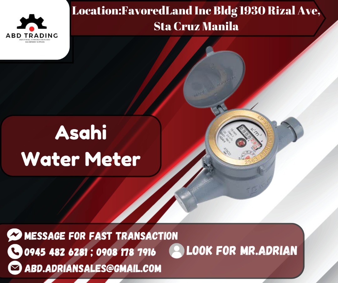Asahi Water Meter, Commercial & Industrial, Construction & Building ...