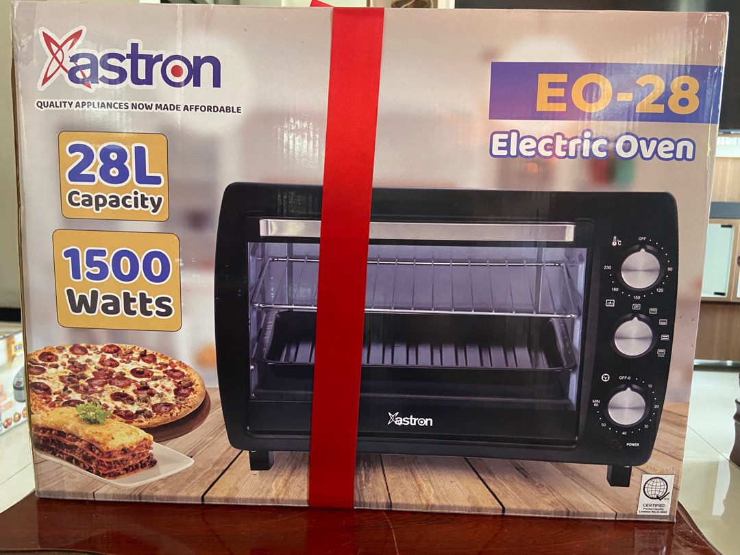Astron Electric Oven 28L, TV & Home Appliances, Kitchen Appliances ...