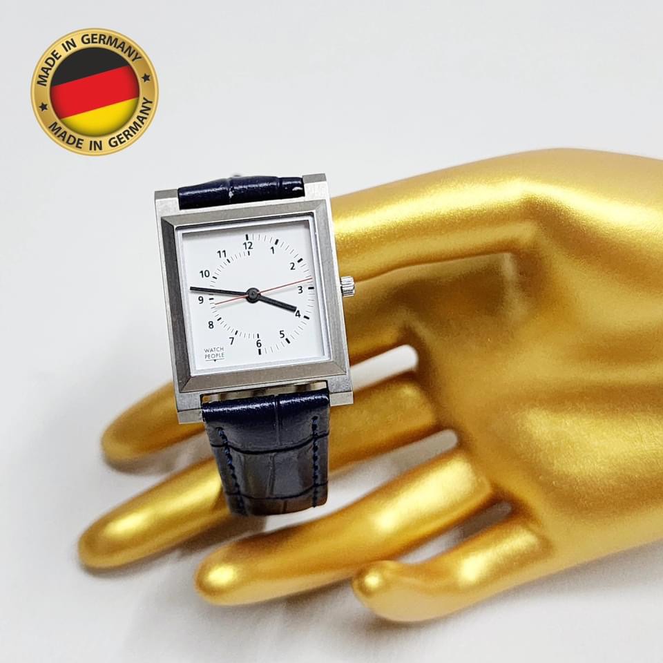 Authentic WATCHPEOPLE "Unisex" Square Face Tank Minimalist Leather ...