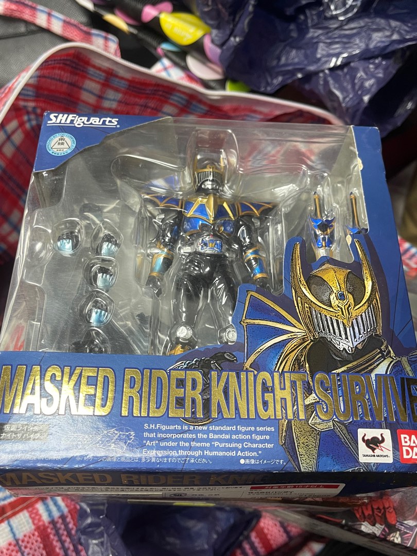 Bandai SH figurat SHF kamen rider knight survive 幪面超人 龍騎 夜騎 強化 生存, 興趣及 ...