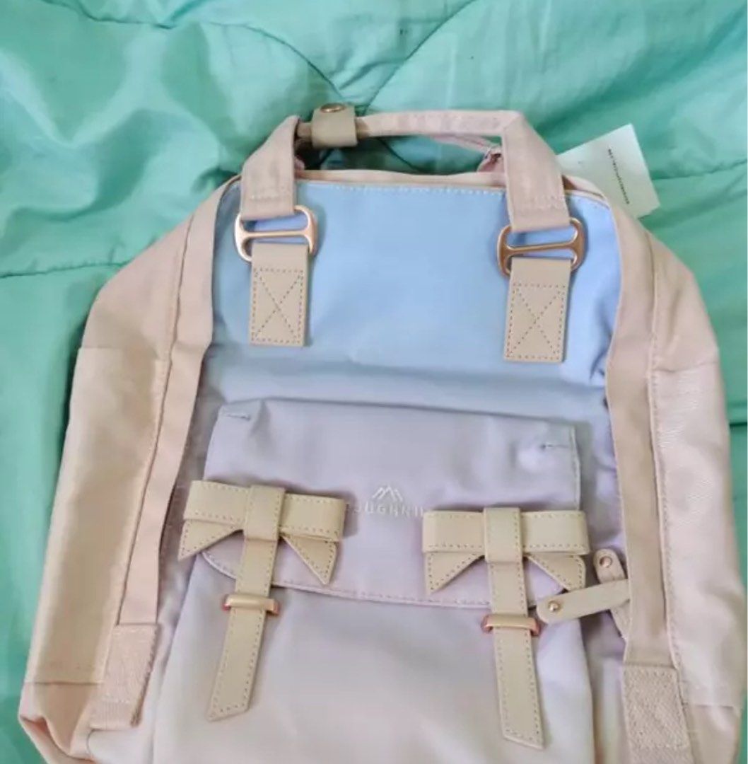 Bow Sunrise Powder Doughnut Backpack | School Bag, Pink, Blue, Women's ...