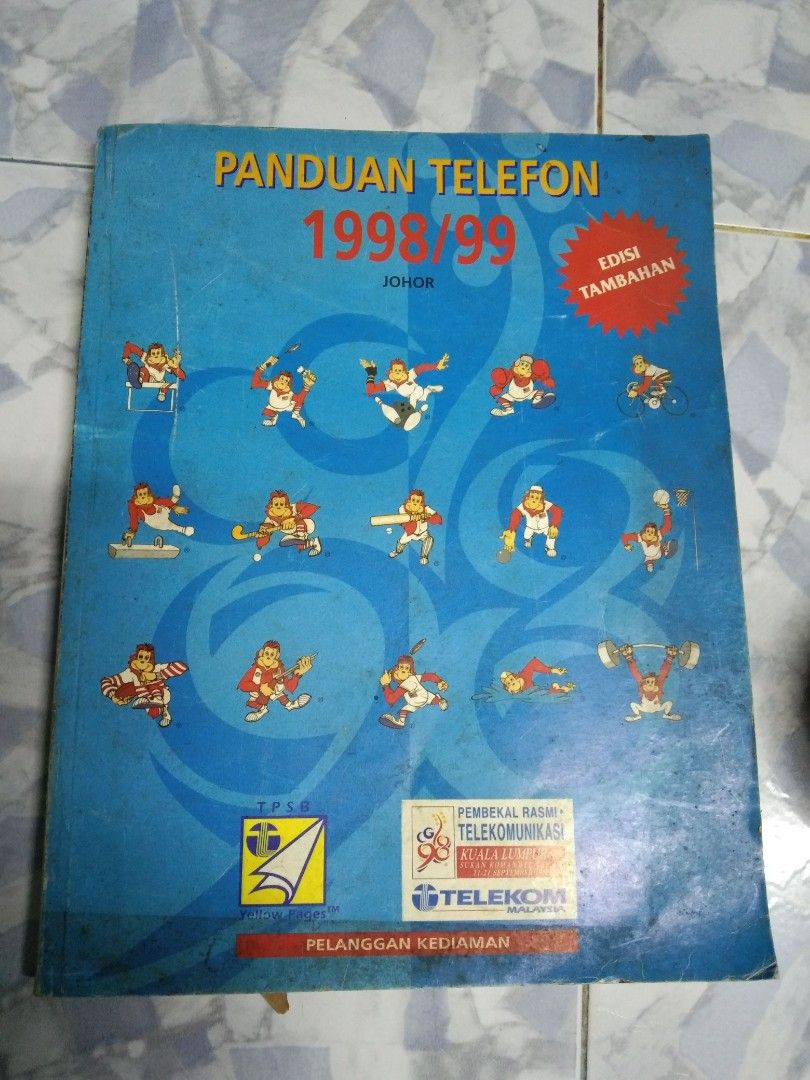 Buku talipon 1999 sempena sukan komewell, Hobbies & Toys, Collectibles ...