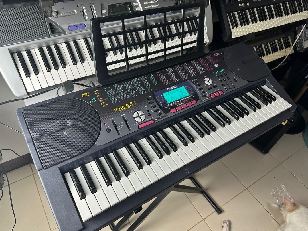 Casio LK-60 Piano Keyboard Organ 61 Keys Touch Response, Hobbies & Toys, Music & Media, Musical ...