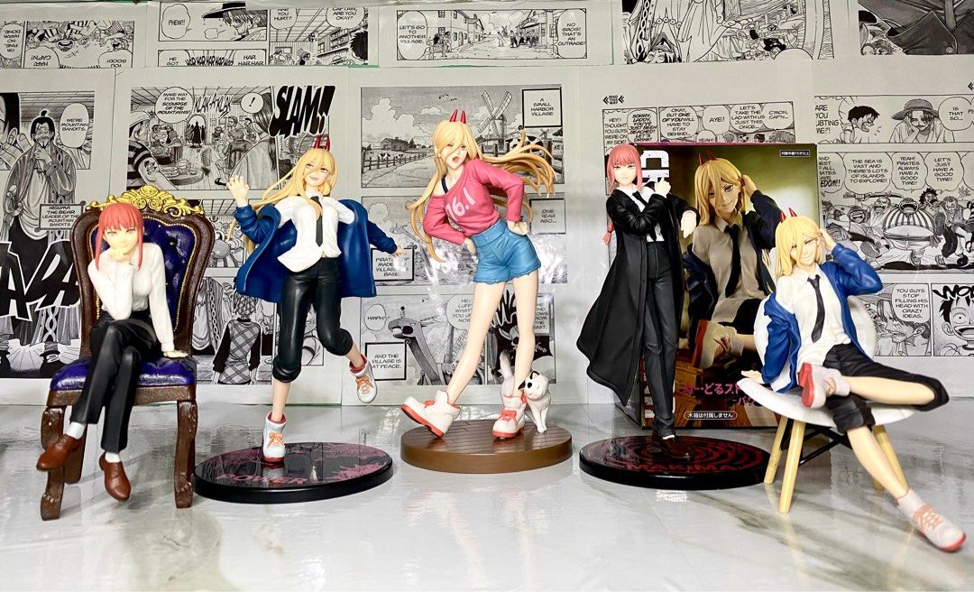 Chainsawman anime figures (CSM) Makima, Denji, Power, Aki, Pochita ...