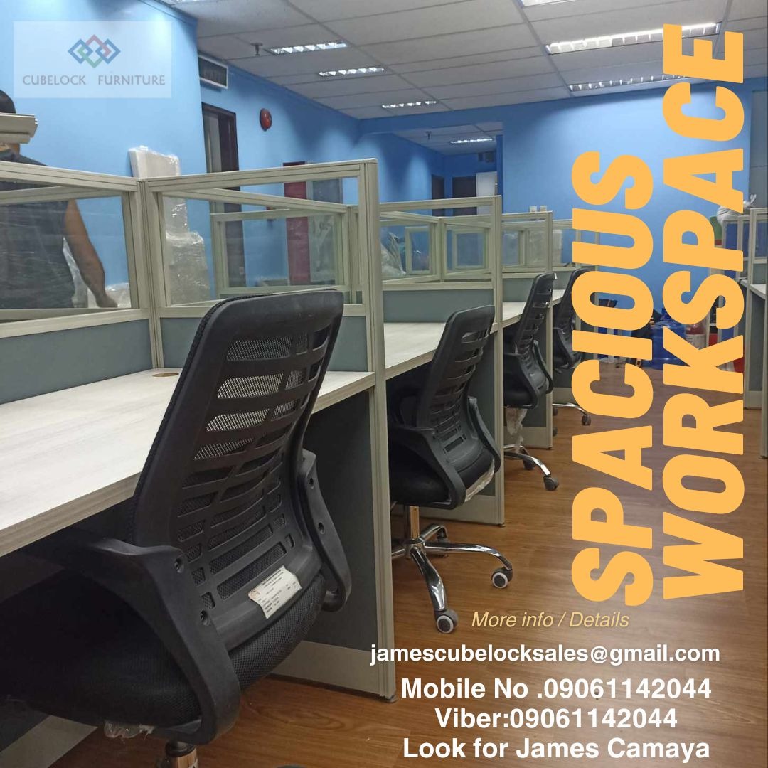 Customize Full Fabric/Glass Workstation, Furniture & Home Living ...