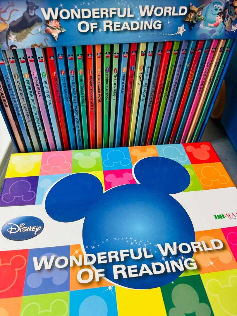 Dr.Max Disney wonderful world of reading (Full set) + 英漢彩圖字典, 興趣及遊戲, 書本 ...